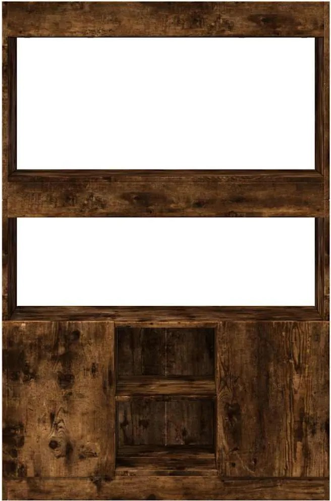Skříň highboard kouřový dub 92 x 33 x 140 cm kompozitní dřevo 3309613