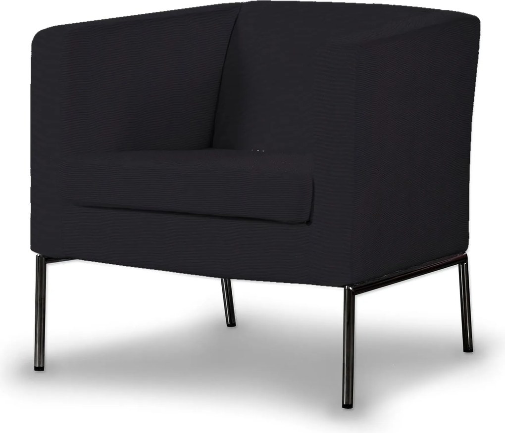 Potah na křeslo IKEA Klappsta barva černá látka pletený vzor