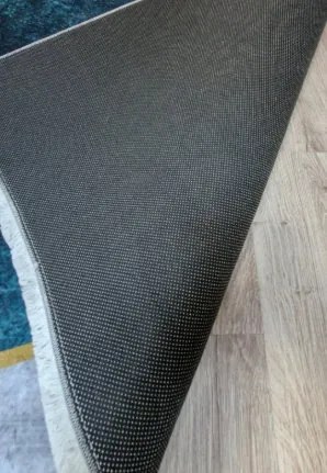 HU Šedomodrý moderní koberec VELVET M258 Rozměr: 50x80 cm