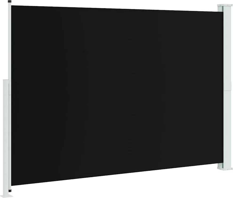 Zatahovací boční markýza/zástěna 200 x 314 cm černá 313411