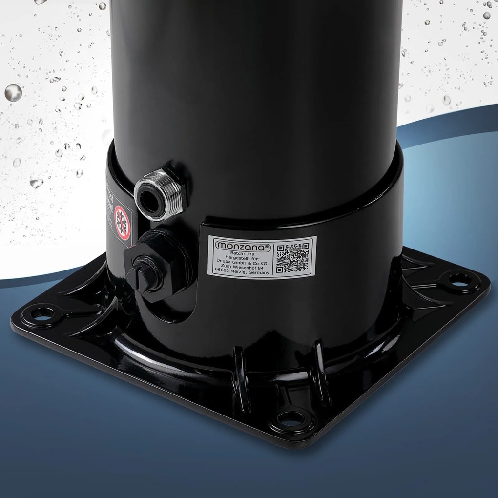 Deuba Zahradní solární sprcha Bow Black 20 L