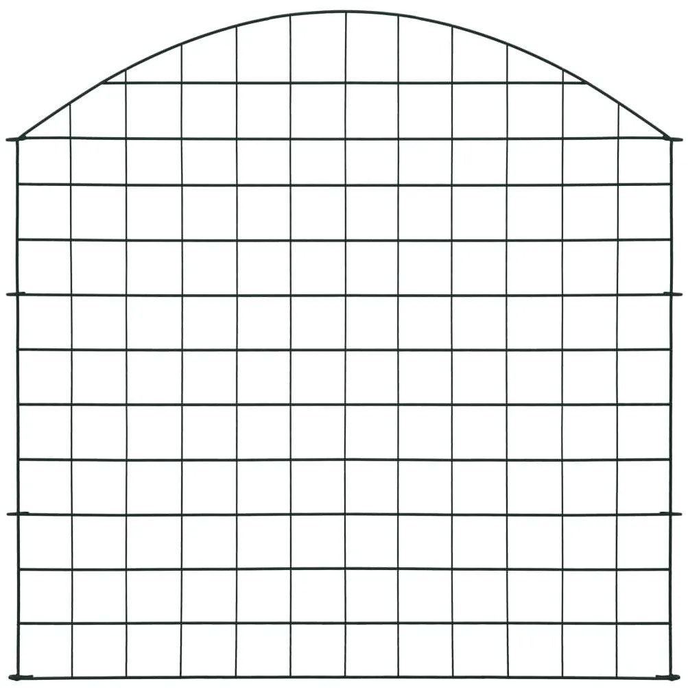 vidaXL Marketos Obloukový zahradní plot 77,5 x 78,5 cm zelený