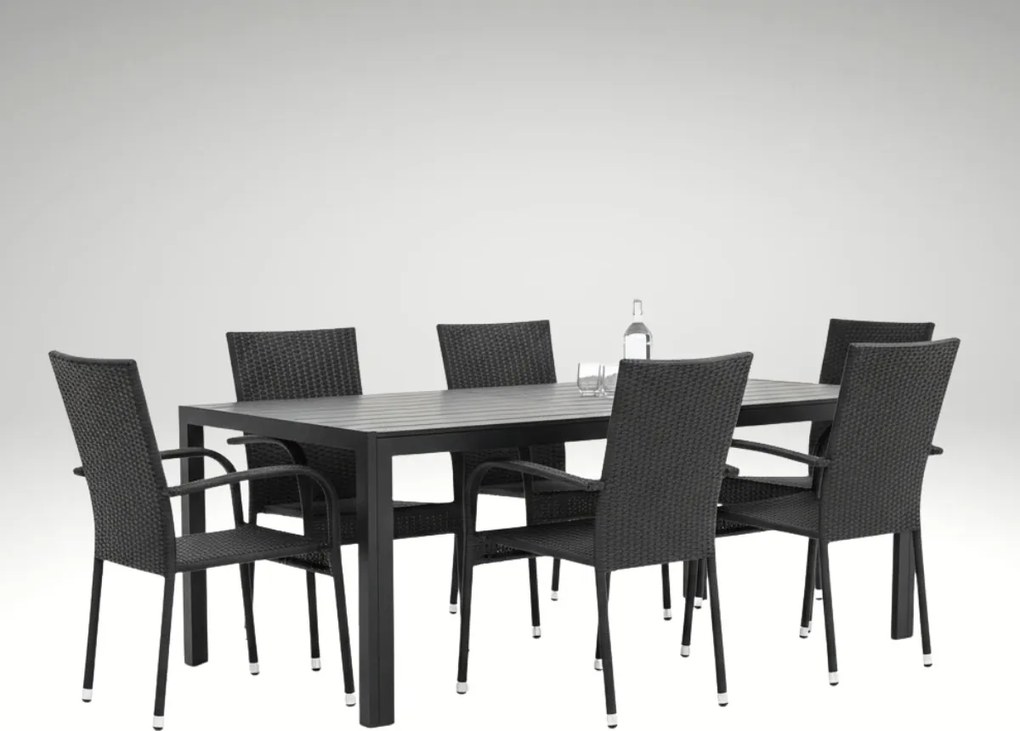 Vikio Zahradní set 190x90 pro 6 osob DT254-190 antracit