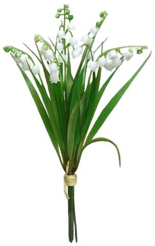 Umělá květina svazek Konvalinek, 30 cm 
