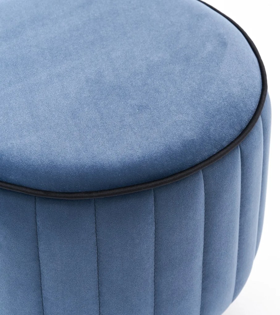 Atelier del Sofa Taburet Lindy Puf - Blue, Modrá