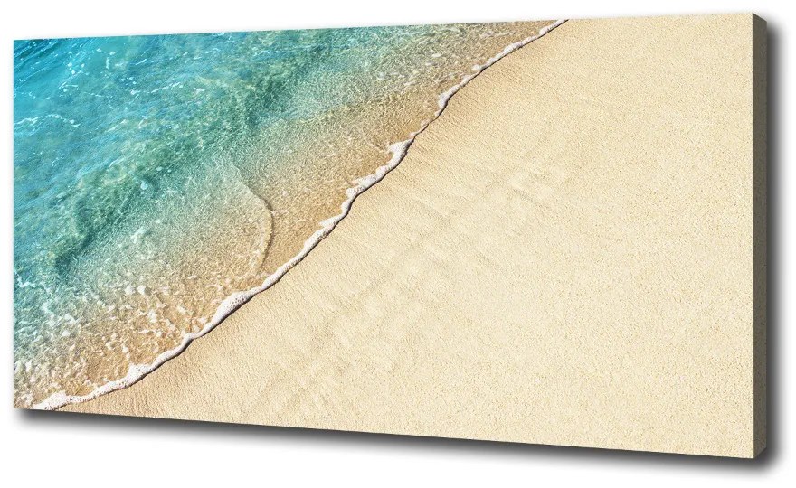 Wallmuralia Foto obraz na plátně Vlna na pláži 100x50