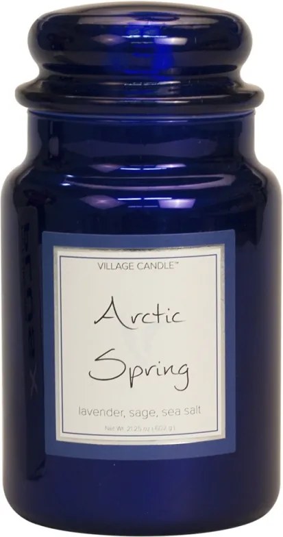 Village Candle Vonná svíčka ve skle, Příslib Jara - Arctic Spring, 26oz