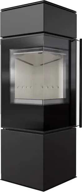 Krbová kamna REN S levé, 7,3 kW, 150 Ø, černá