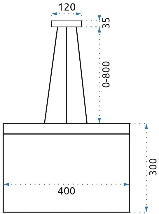 Toolight - LED řetězová závěsná lampa APP890-CP, OSW-05040