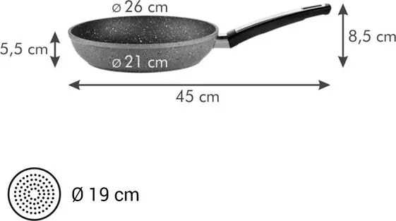 TESCOMA Pánev i-PREMIUM Stone ø 26 cm