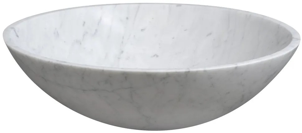 Sapho BLOK kamenné umyvadlo 42 x 14 cm, carrara bílá mat 2401-42