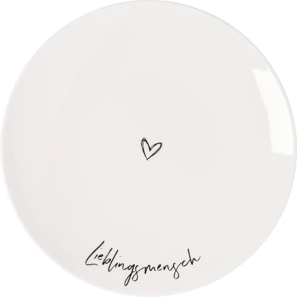 Villeroy&Boch Villeroy & Boch Statement snídaňový talíř Lieblingsmensch, 21,2 cm