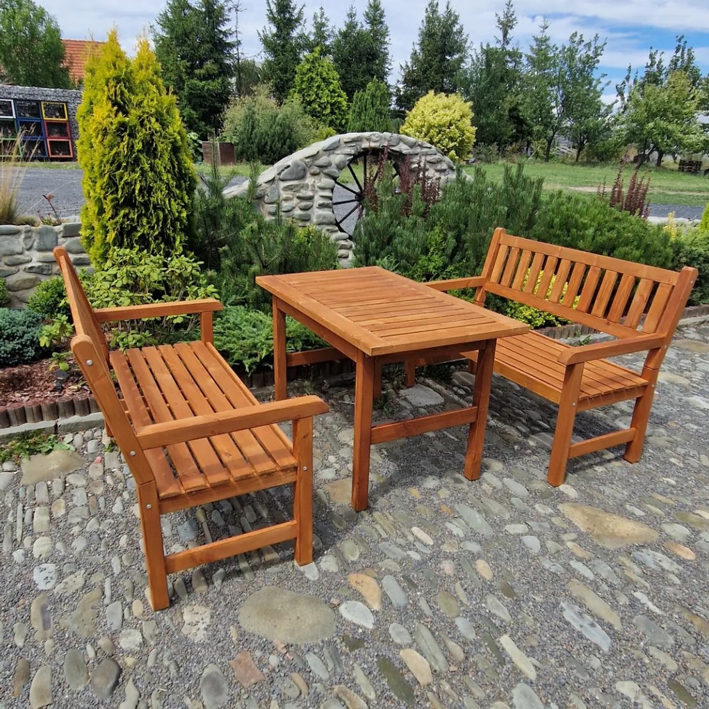Zahradní lavice RADOST 150x50x45/90 Osobní odběr/vlastní doprava
