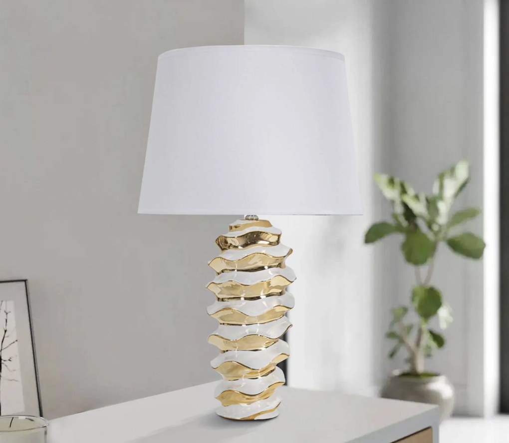Stolní keramická lampa, 33 x 53 cm