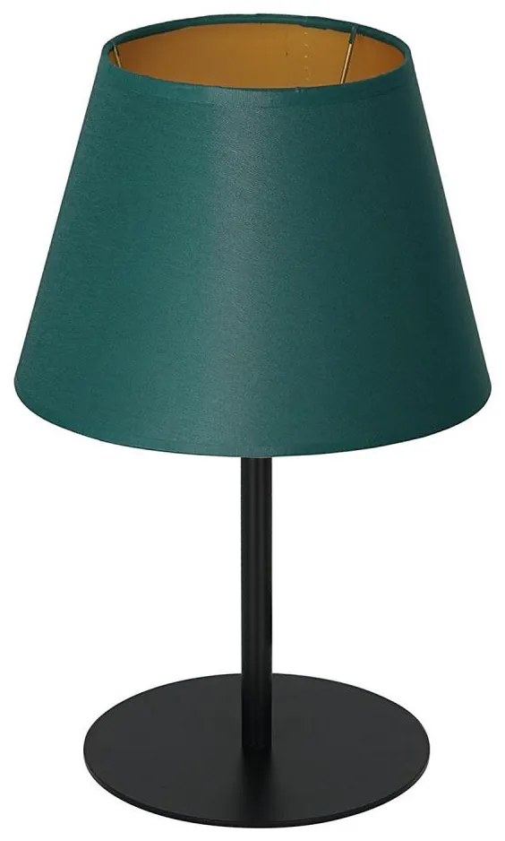 Stolní lampa ARDEN 1xE27/60W/230V pr. 20 cm zelená/zlatá