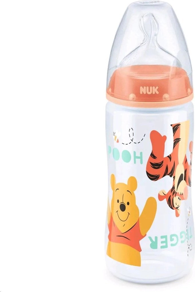 Kojenecká láhev NUK Medvídek Pú 300 ml oranžová tigger