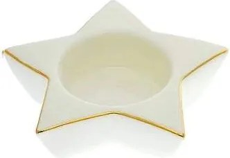 Keramický svícen ve tvaru hvězdičky 10 cm