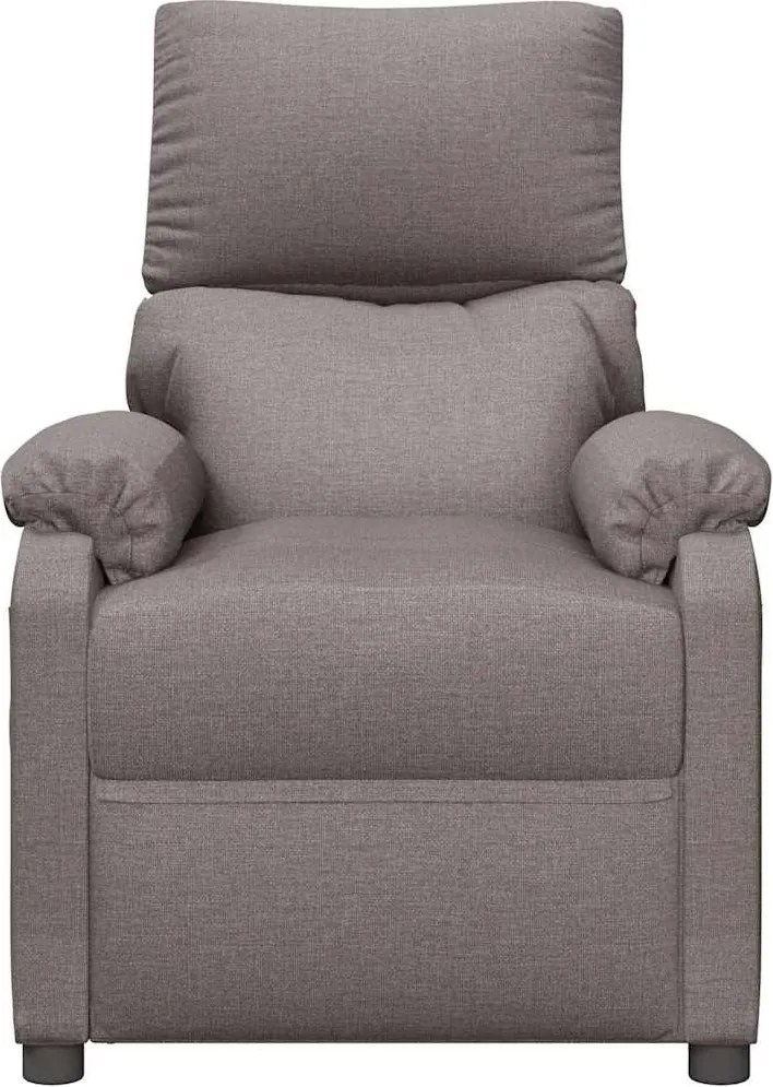 Elektrické polohovací křeslo taupe textil 3098432