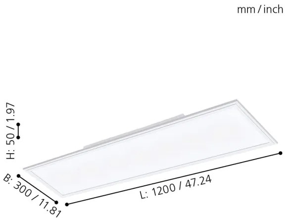 Eglo 98205 - LED Stmívatelný panel SALOBRENA-A LED/30W/230V + dálkové ovládání
