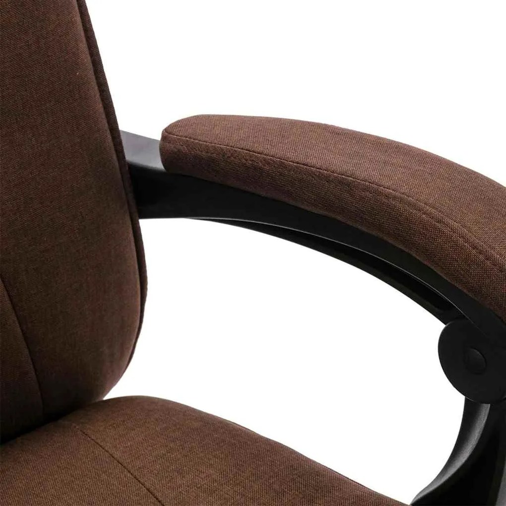 Kancelářská židle hnědá textil 20365