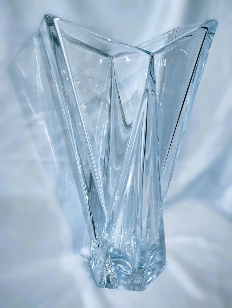 Crystalite Bohemia skleněná váza Origami 33 cm