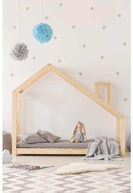 Adeko Dětská postel domeček Mila DMS Velikost postele: 140x200 cm Barva: dekor přírodní dřevo přírodní