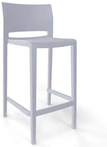 GABER - Barová židle BAKHITA - nízká, šedá