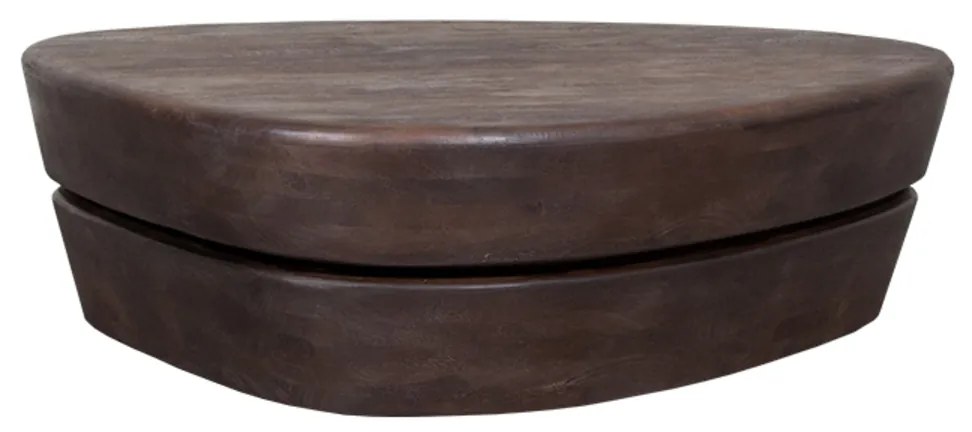LABEL51 Konferenční stolek JAVI tmavě hnědý 110 cm