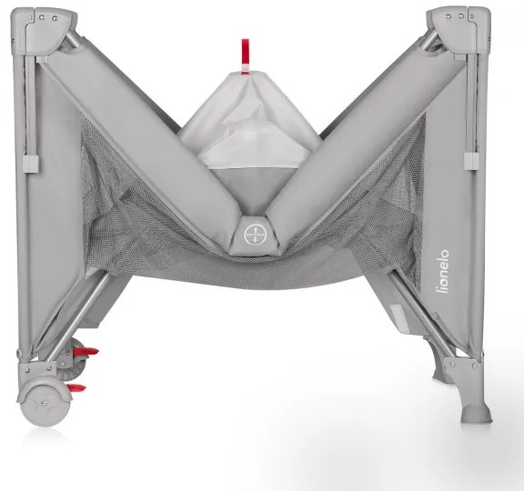 Lionelo - Cestovní postýlka 3v1 ELLEN Grey Concrete