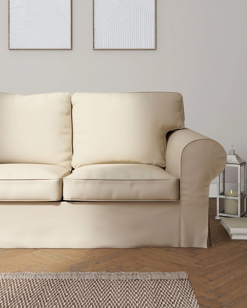 Potah na pohovku IKEA  Ektorp 3-místná, rozkládací STARÝ MODEL PIXBO barva béžová