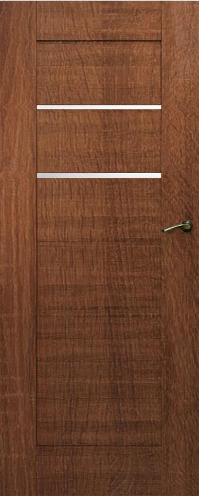 posuvné interiérové dveře do pouzdra IBIZA model 3 Průchozí rozměr: 70 x 197 cm, Orientace dveří: Levé dveře, Dekor: Dub sonoma