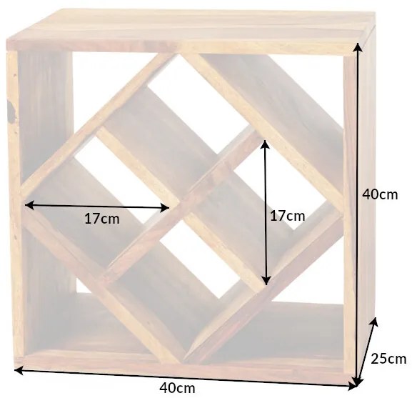 invicta interior Vinotéka Cubus 40cm Palisandr, 8 lahví 41137