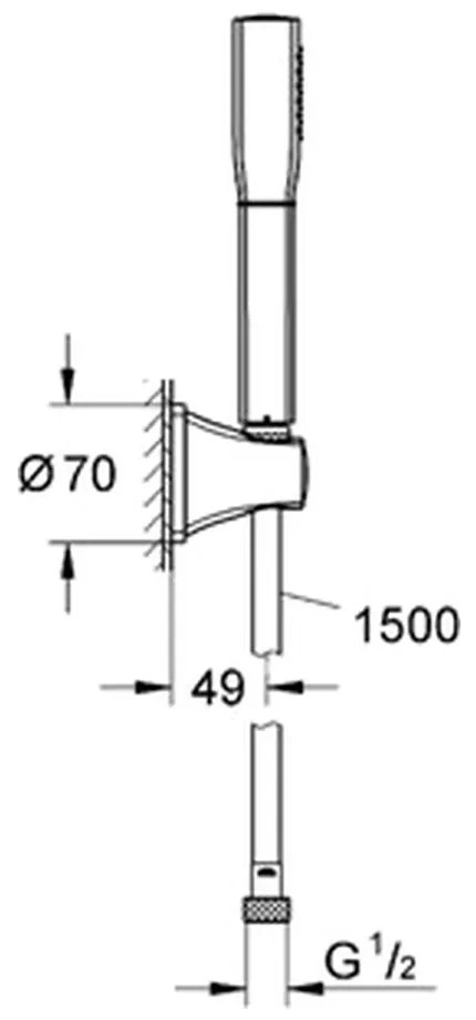 Grohe Grander Stick - Sprchový set, chrom 27993000