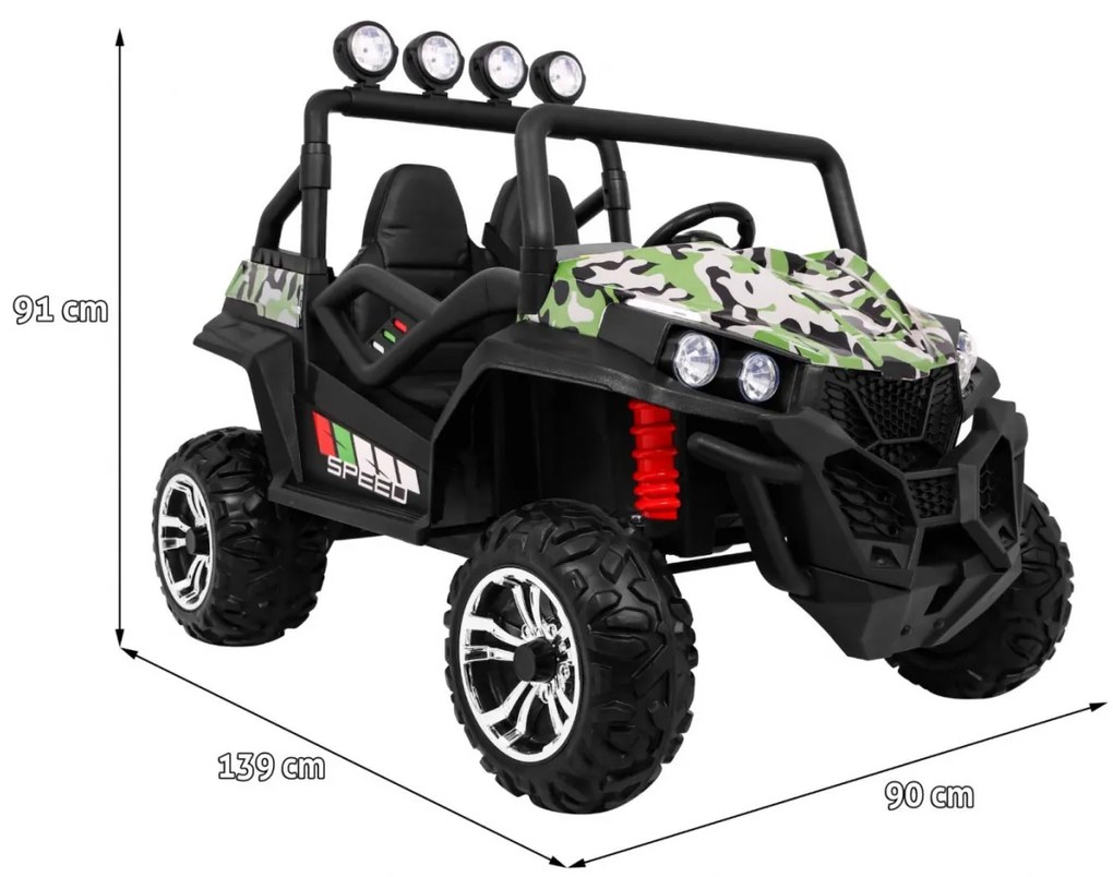 HračkyZaDobréKačky Dětské autíčko Grand Buggy 4x4 LIFT maskáčové