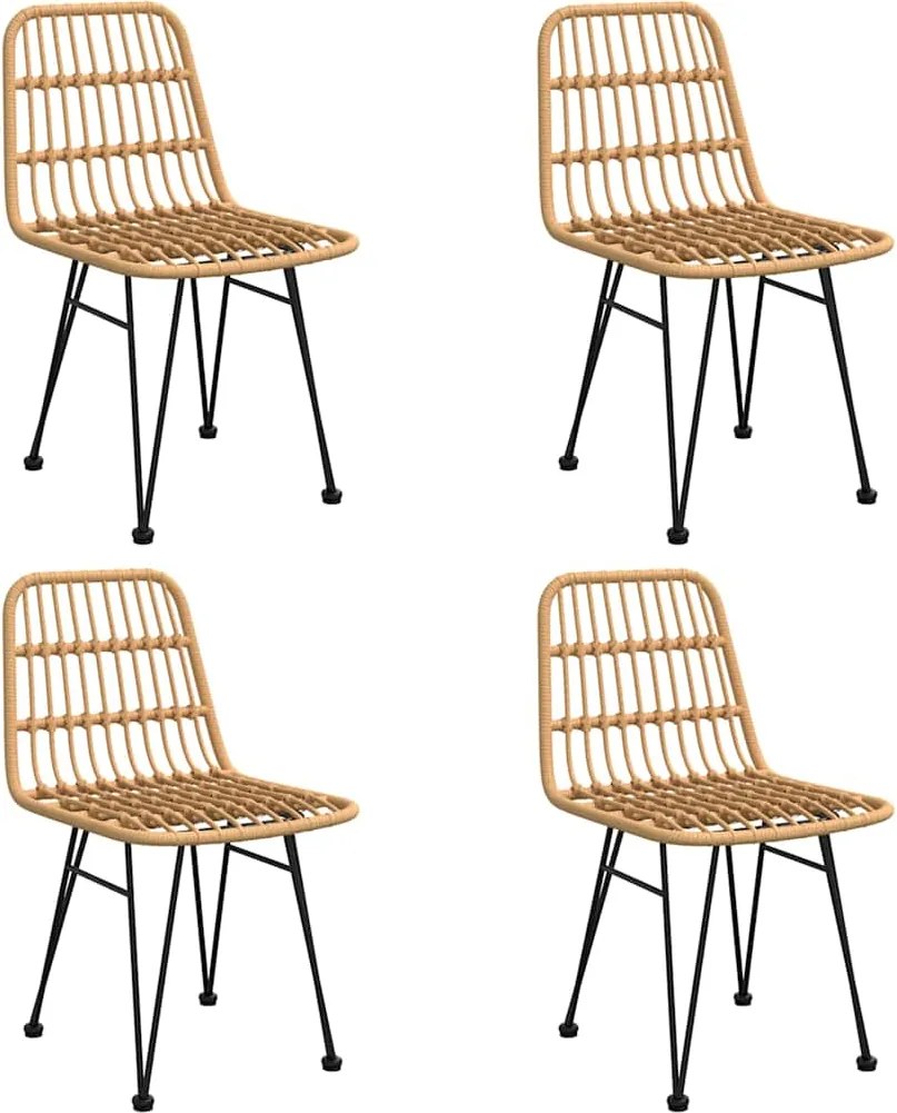 5dílný zahradní jídelní set polyratan 3157876