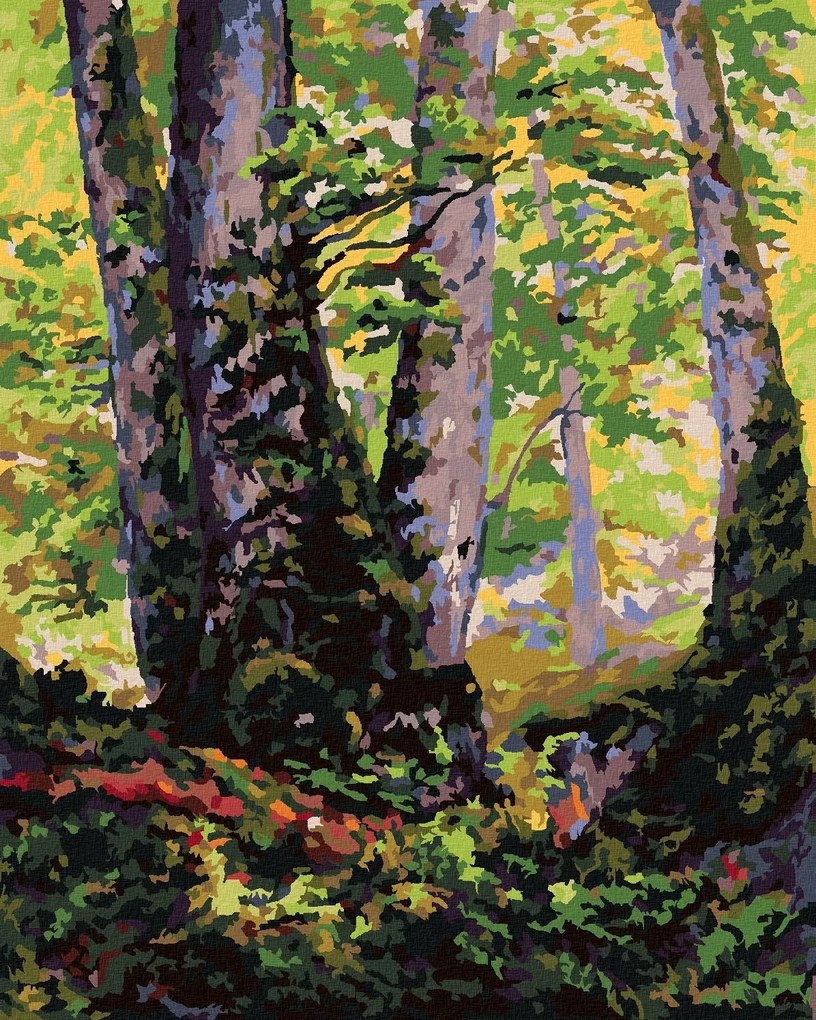 zuty zuty - malování podle čísel - tři buky (paul ranson), 40x50 cm, plátno