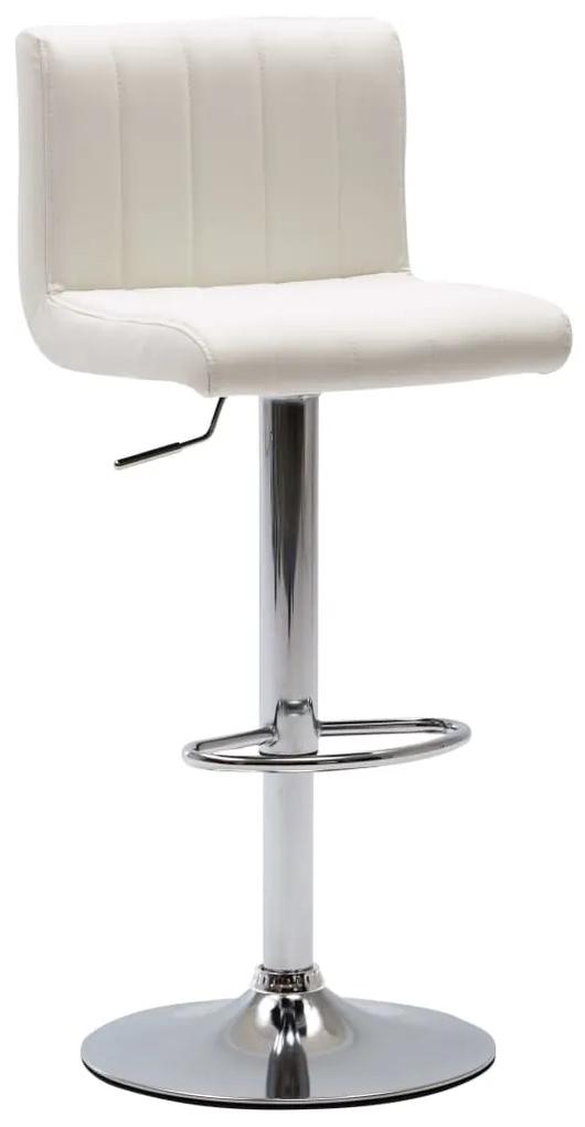 249731 vidaXL Barová stolička bílá umělá kůže