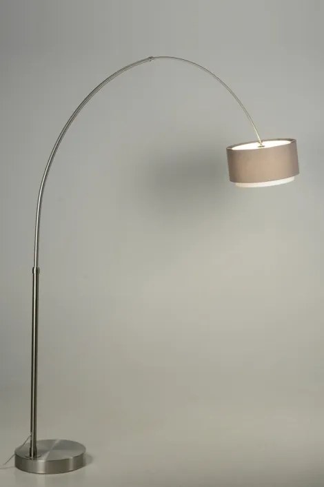 Stojací oblouková lampa Adamo Soffito Taupe