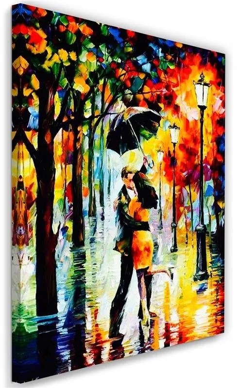 Gario Obraz na plátně Zamilovaný pár pod deštníkem Rozměry: 40 x 60 cm