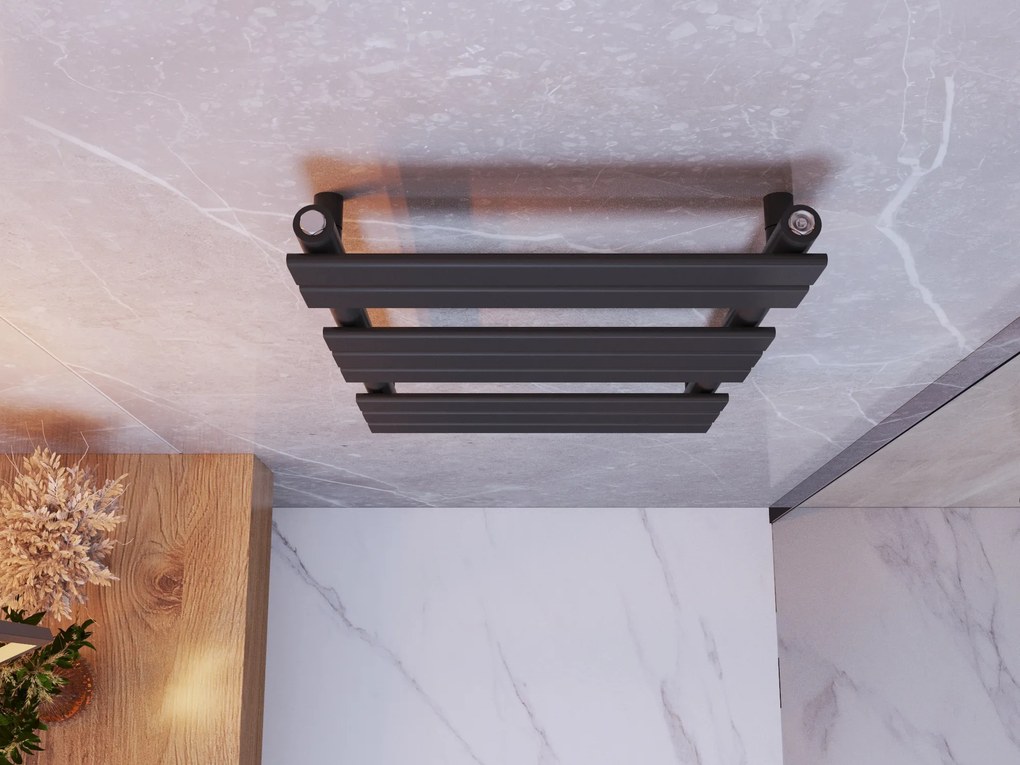 Erga Classic, topné těleso 800x500 mm, 411W, černá matná, ERG-LAV-CLAS-8050-BK