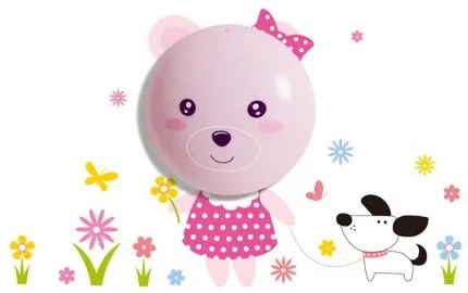 MILAGRO BEAR 060 multicolor, Dětské nástěnné noční LED svítidlo + samolepky