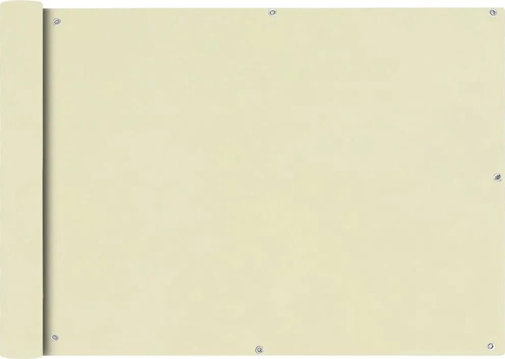 vidaXL Balkónová zástěna 75 x 400 cm oxfordská látka [42328] Barva: white and yellow