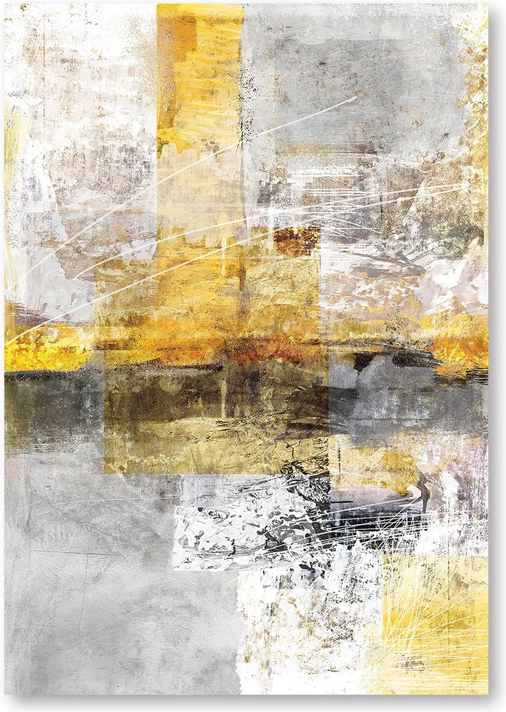 Obraz na plátně Yellow Abstract