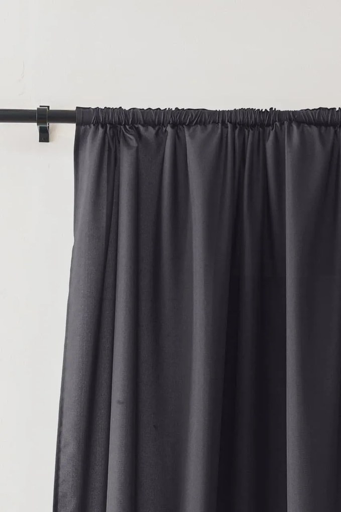Závěs OXFORD LIGHT 140x250 cm, tmavě šedý Zavěšení: Řasící páska
