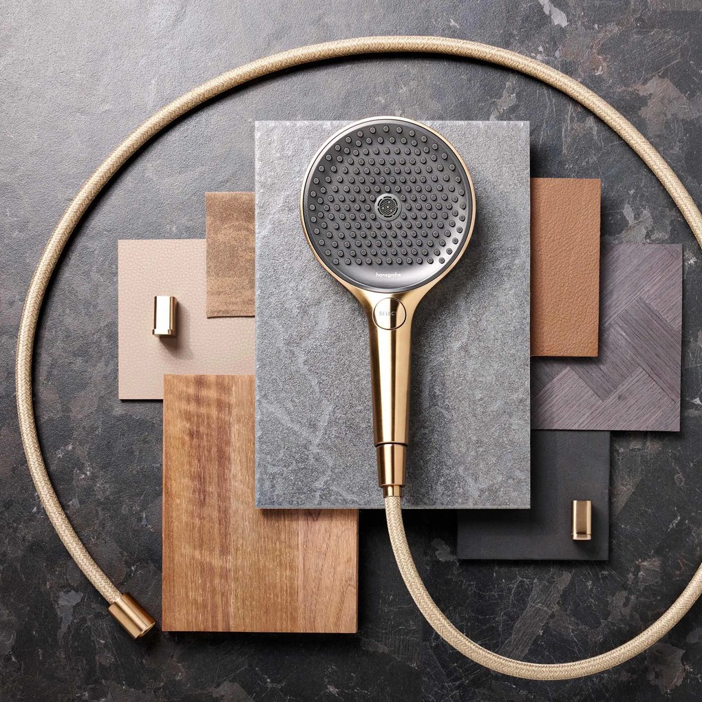 Hansgrohe Designflex, textilní sprchová hadice 1600 mm, zlatá, HAN-28260990