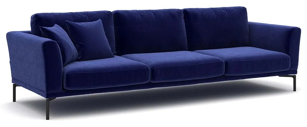 Modrá Čtyřmístná pohovka Jade 270 × 82 × 94 cm ATELIER DEL SOFA