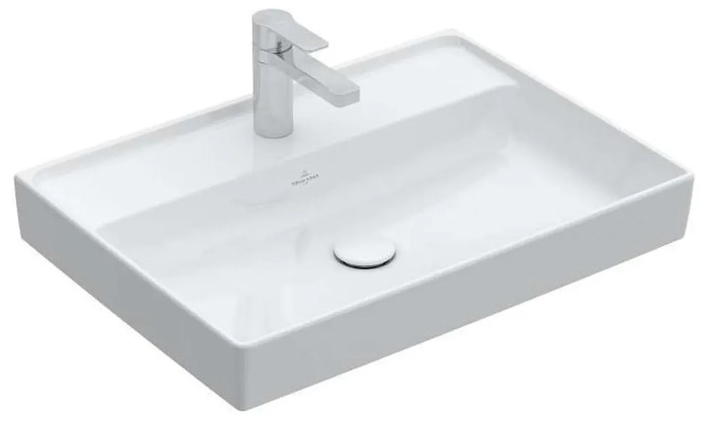 Villeroy & Boch Collaro - Umyvadlo 65x47 cm, bez přepadu, otvor pro baterii, alpská bílá 4A336601