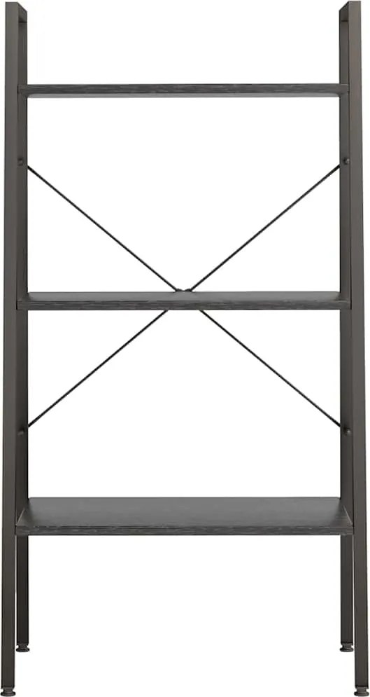 3patrová stojící police černá 56 x 35 x 108 cm 336363