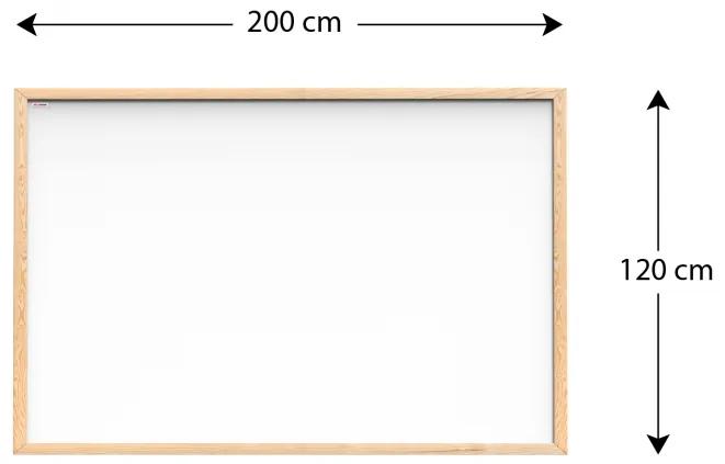 Magnetická tabule 200 x 120 ALLboards NATURAL TM2012D