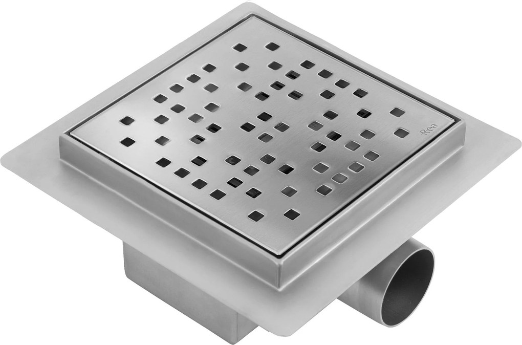 Rea Dots, nerezový odtokový žlab 150x150 mm, ocelová, REA-G6203